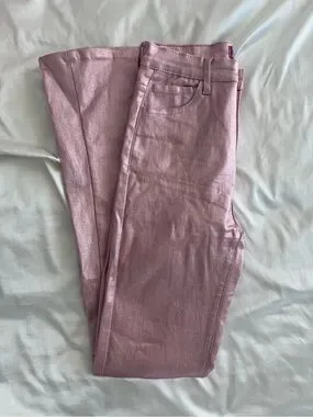 Edikted | Pants & Jumpsuits | Edikted Metallic Rose Straightleg Jeans ...
